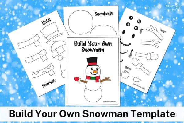 Free Build Your Own Snowman Template