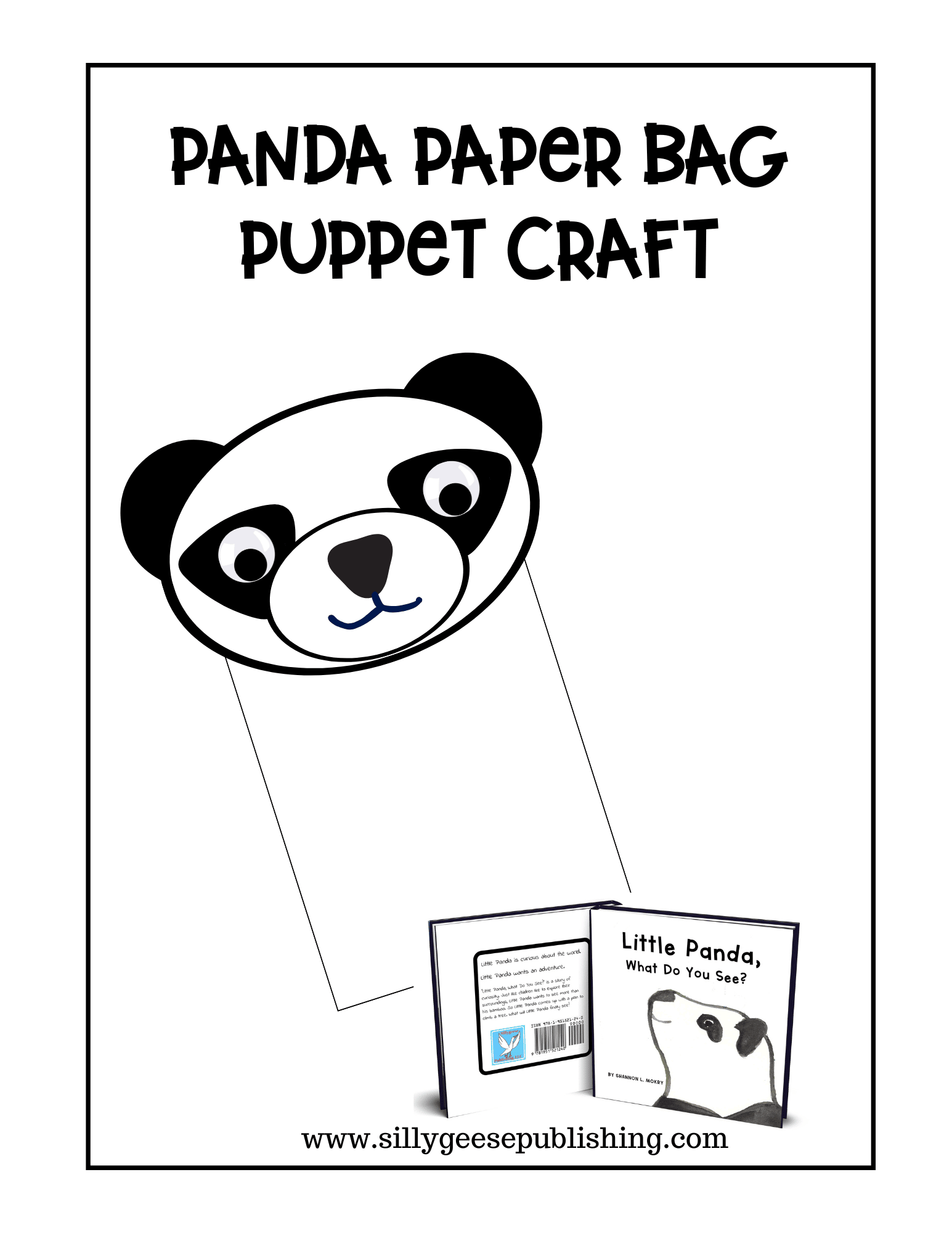 Make a Paper Bag Panda Puppet (Inspired by Little Panda, What Do You ...