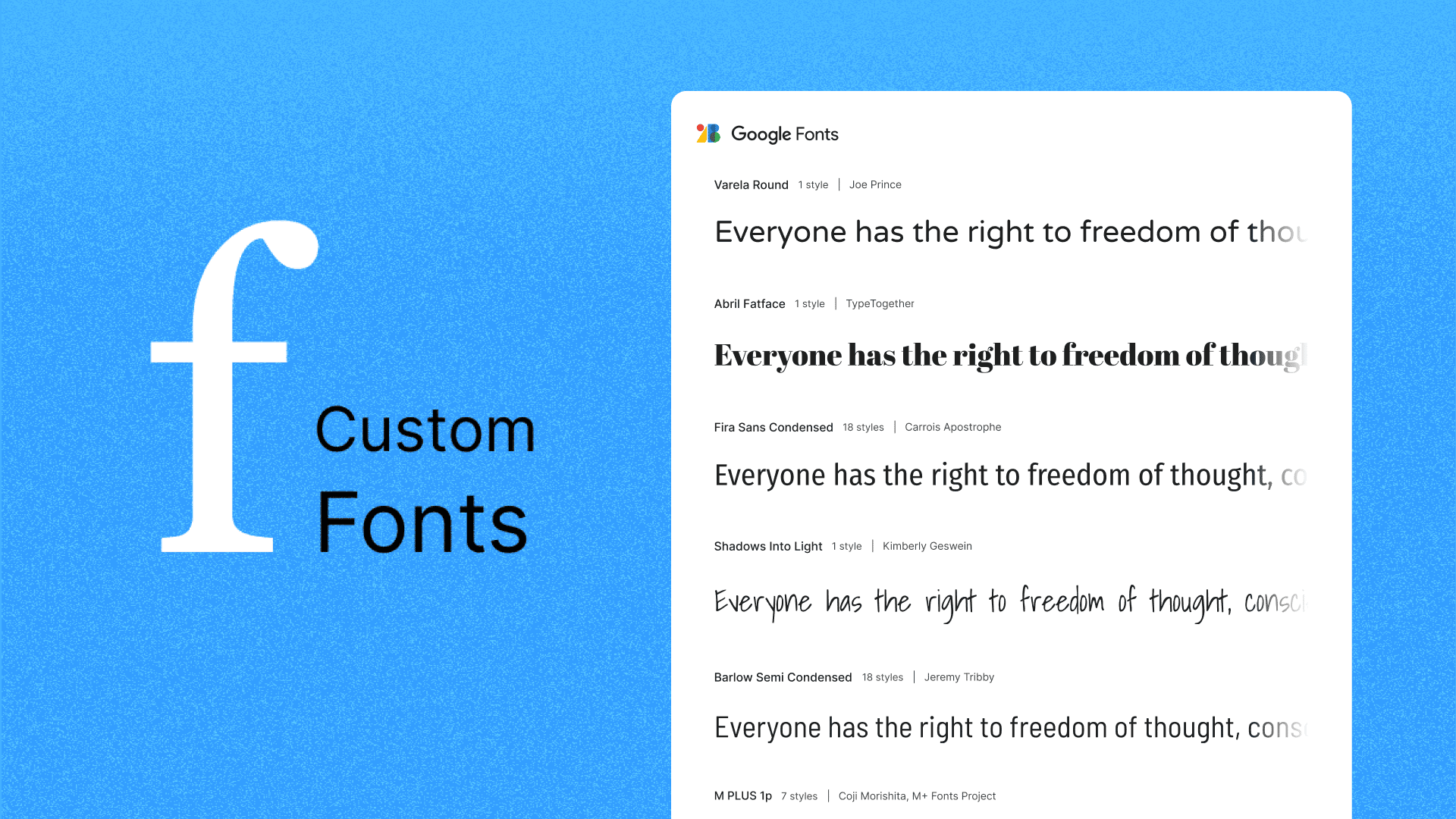 Custom Fonts | Kit App Store