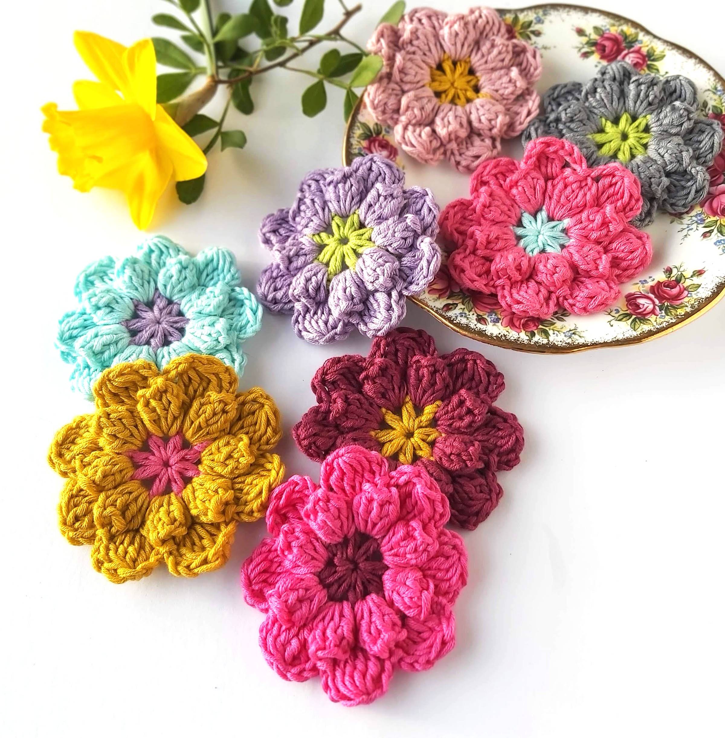 How to make Easy Crochet Flowers Annie Design Crochet