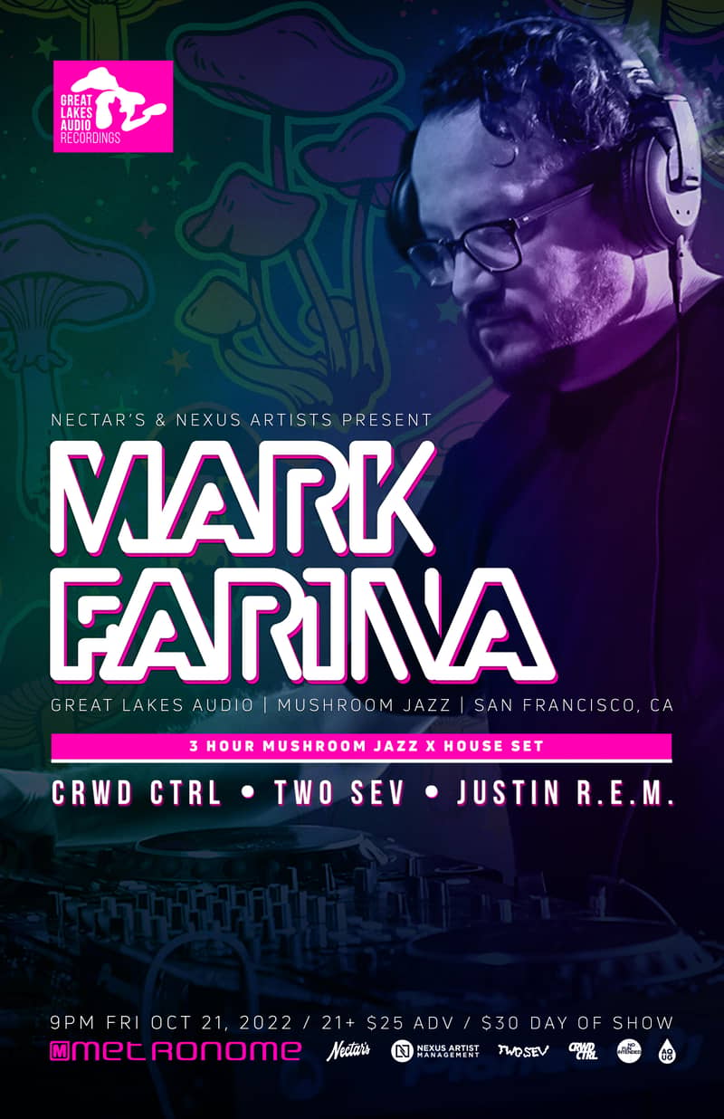 TONIGHT!! >> MARK FARINA @ METRONOME!! ⚡️ DJ KILLA-JEWEL > ACCEPTING ...