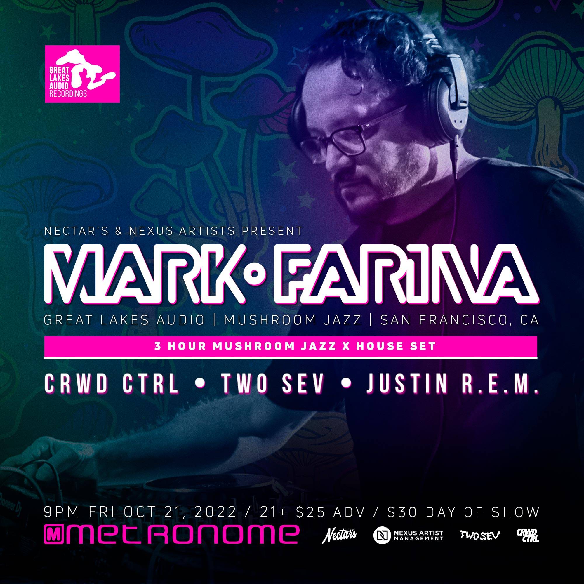 TONIGHT!! >> MARK FARINA @ METRONOME!! ⚡️ DJ KILLA-JEWEL > ACCEPTING ...