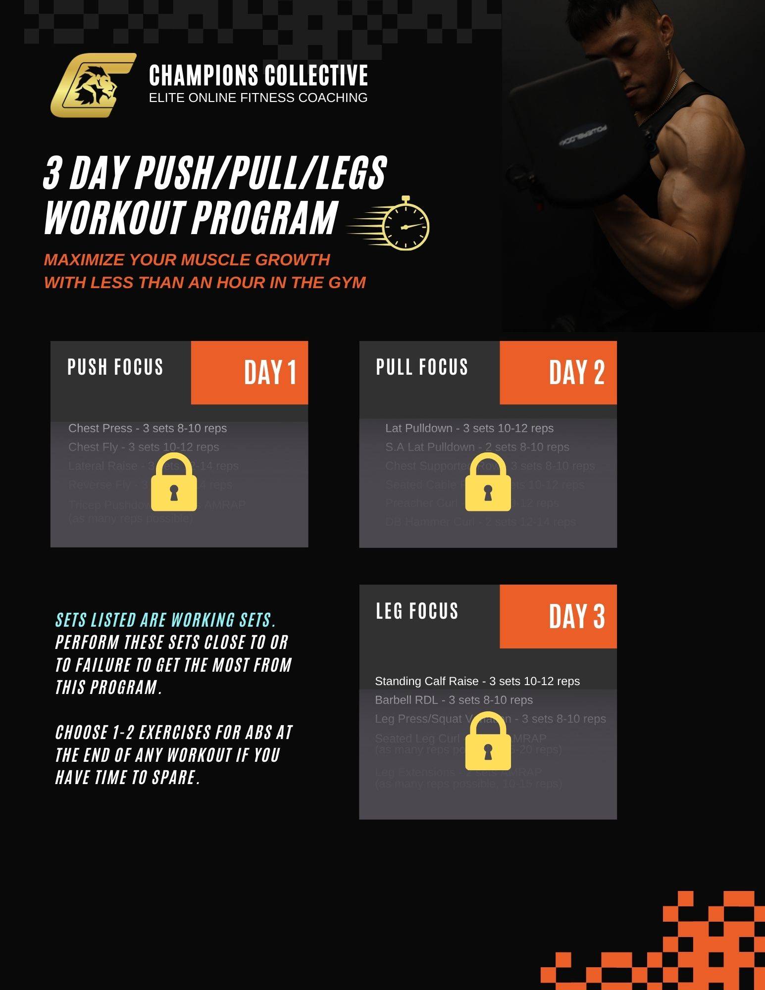 FREE 3 DAY WORKOUT PLAN 🔥
