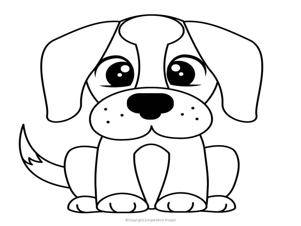 Free Printable Dog Template – Simple Mom Project