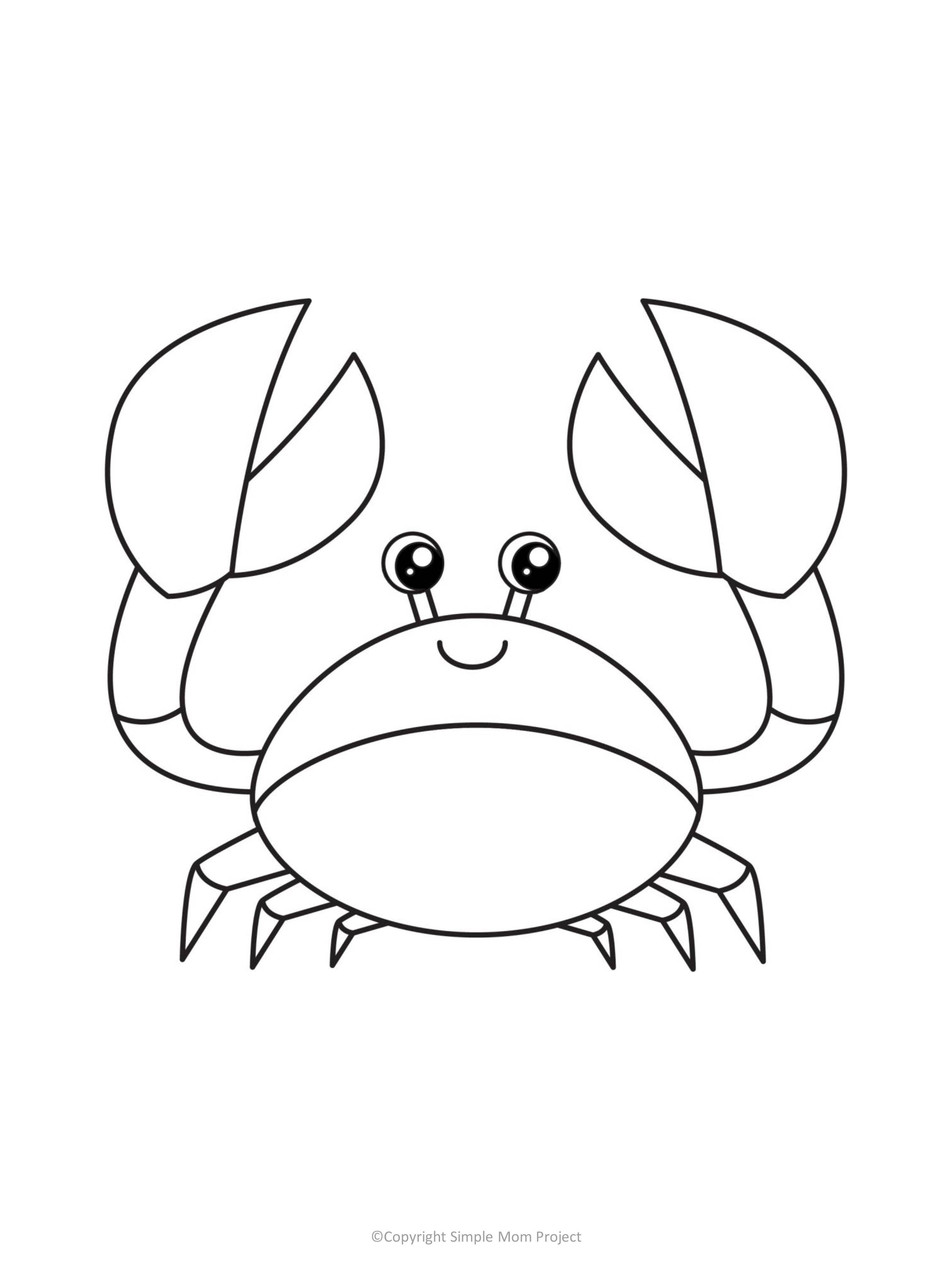 Free Printable Crab Template – Simple Mom Project