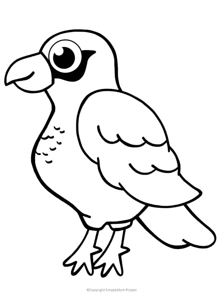 Free Printable Hawk Template - Simple Mom Project