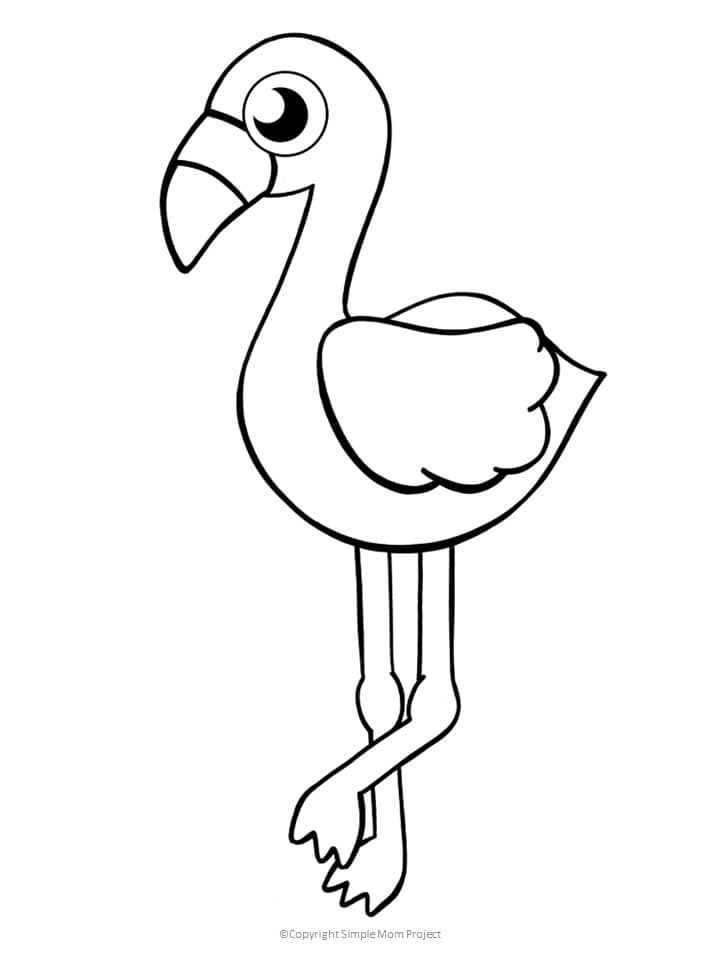 Free Printable Flamingo Template - Simple Mom Project