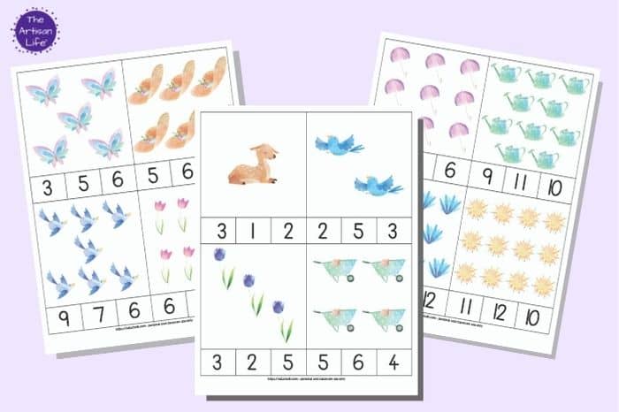 Do you want a low-prep preschool math activity?