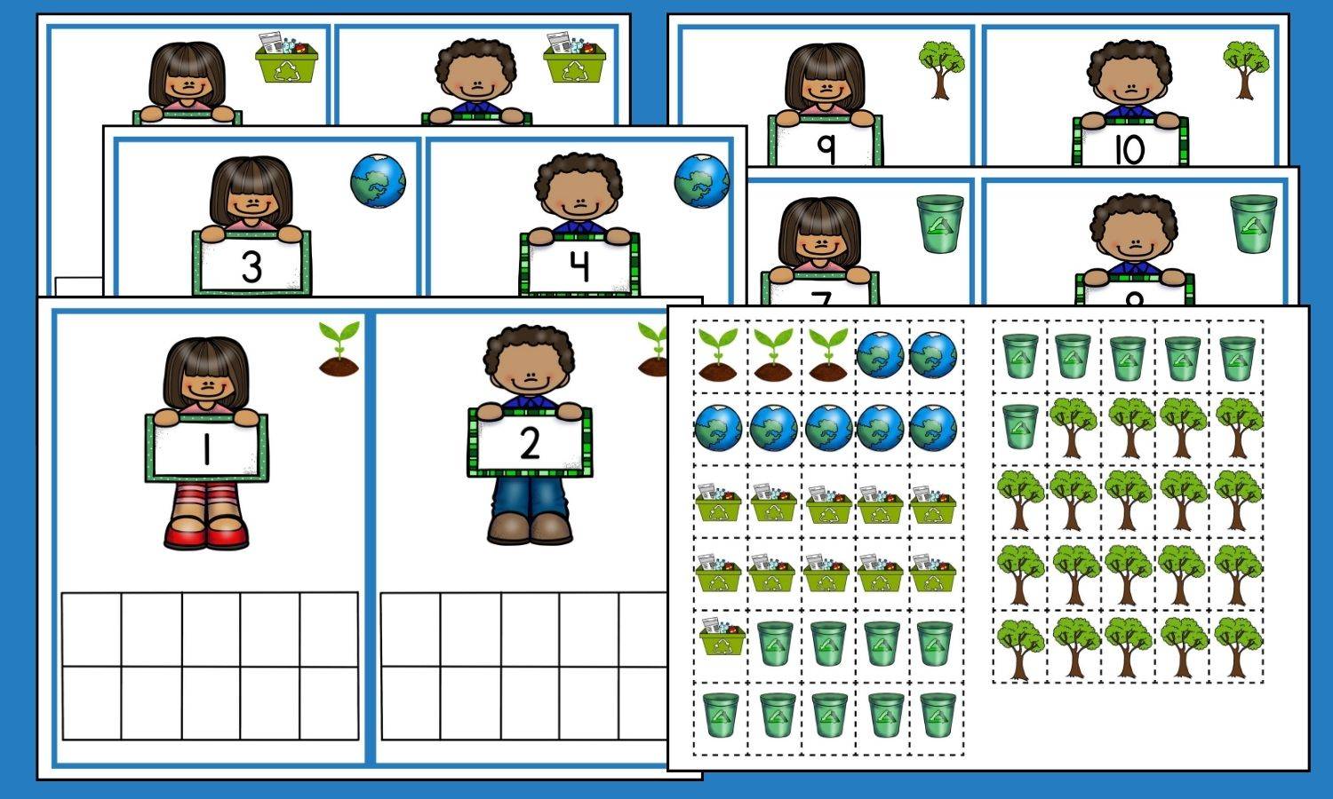Earth Day Math Activities for Preschoolers ~ Schooling with Grace