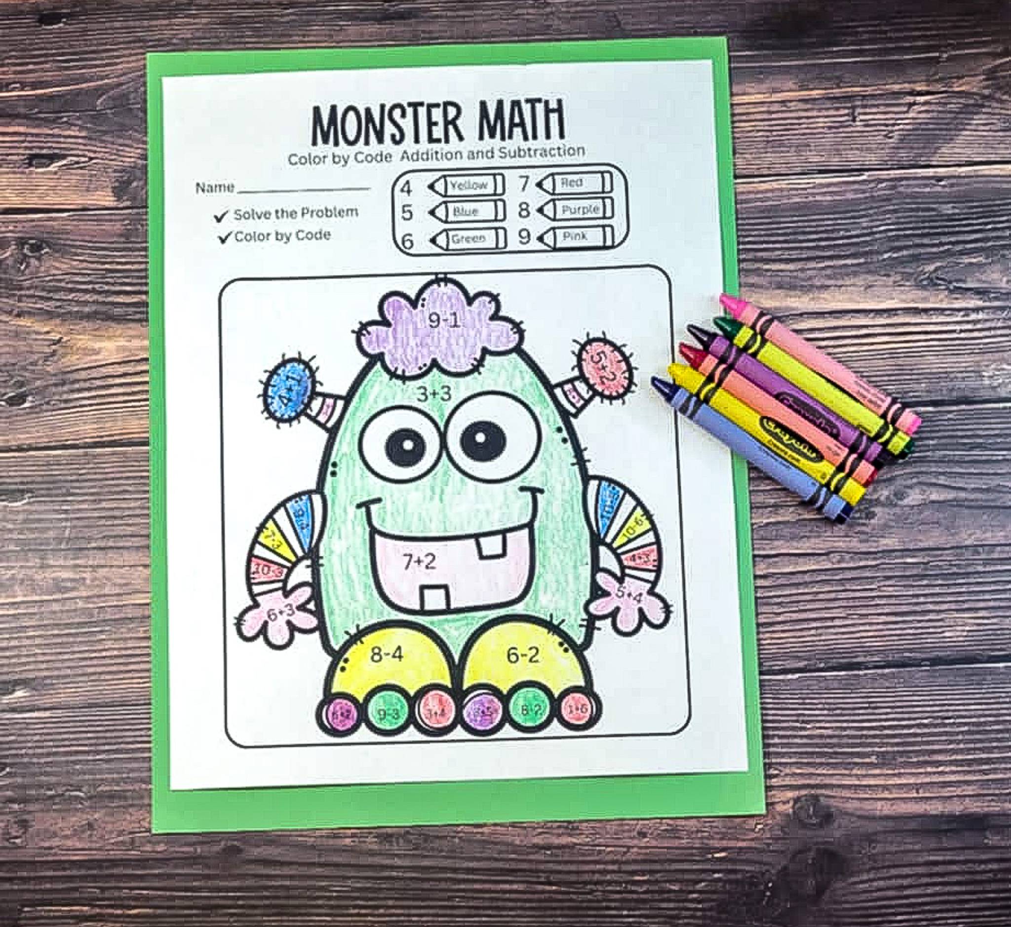 Monster Math Facts