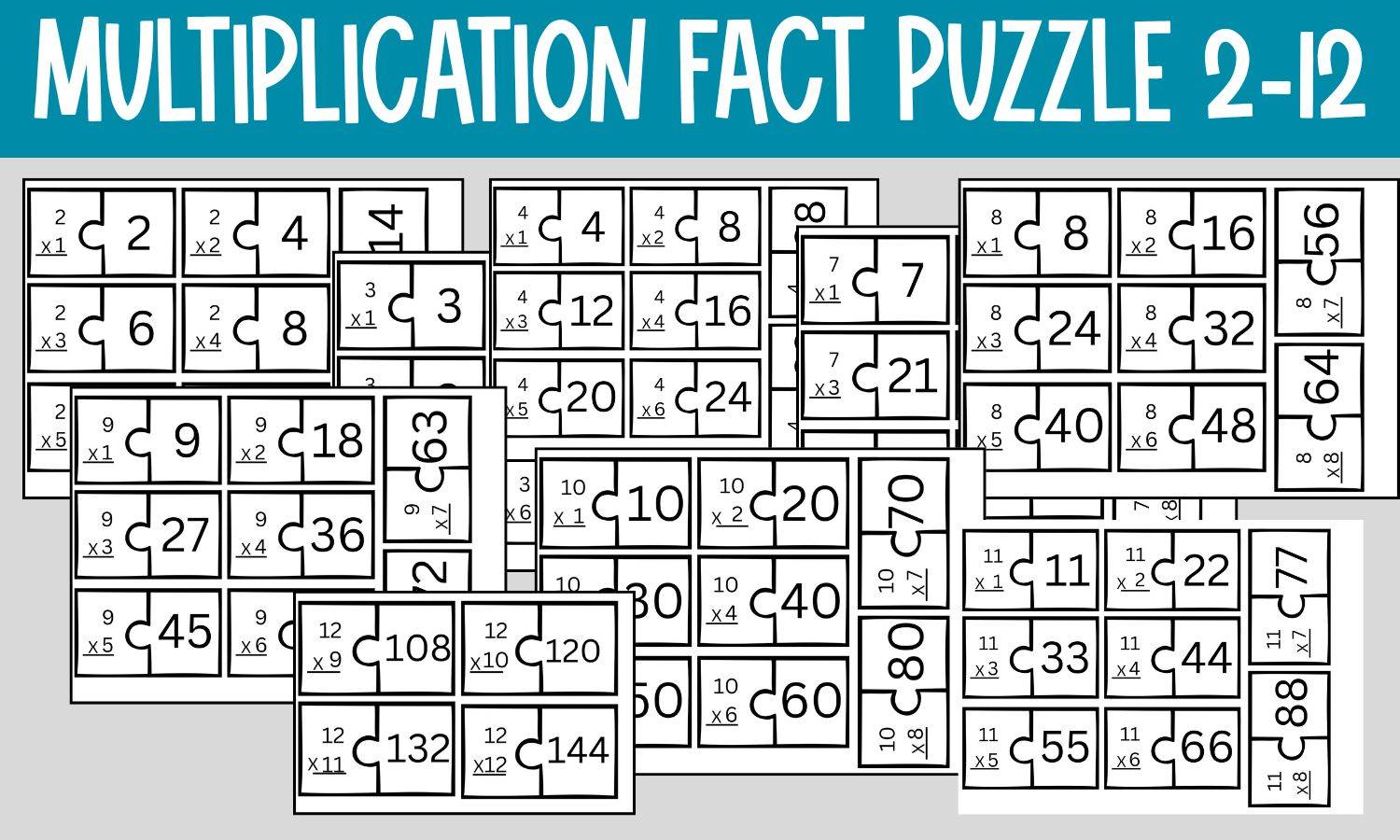 Multiplication Math Puzzles ~ Schooling with Grace