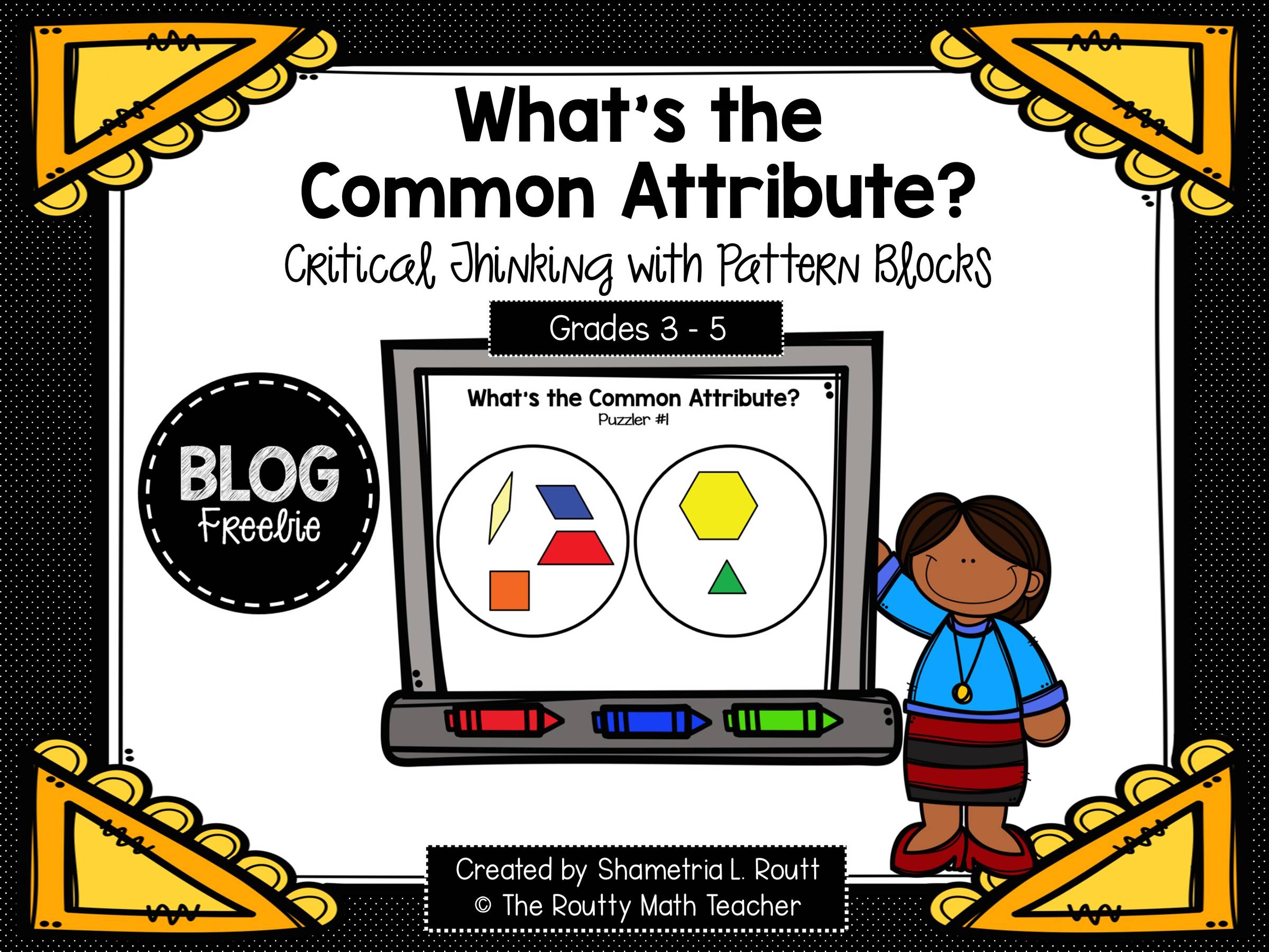 Grab your Critical Thinking with Pattern Blocks Pack!