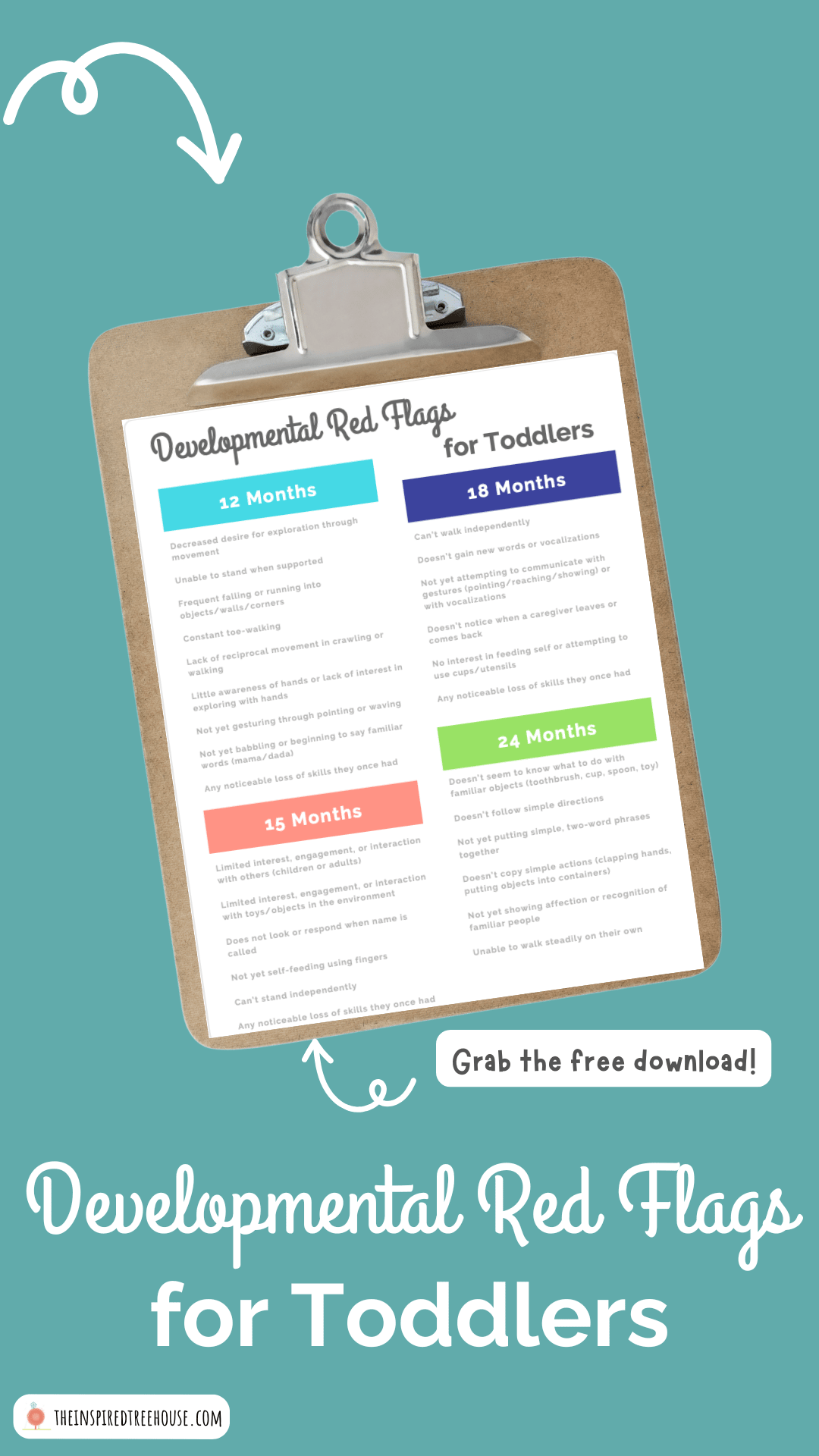 🙌 FREE Developmental Red Flags Printables