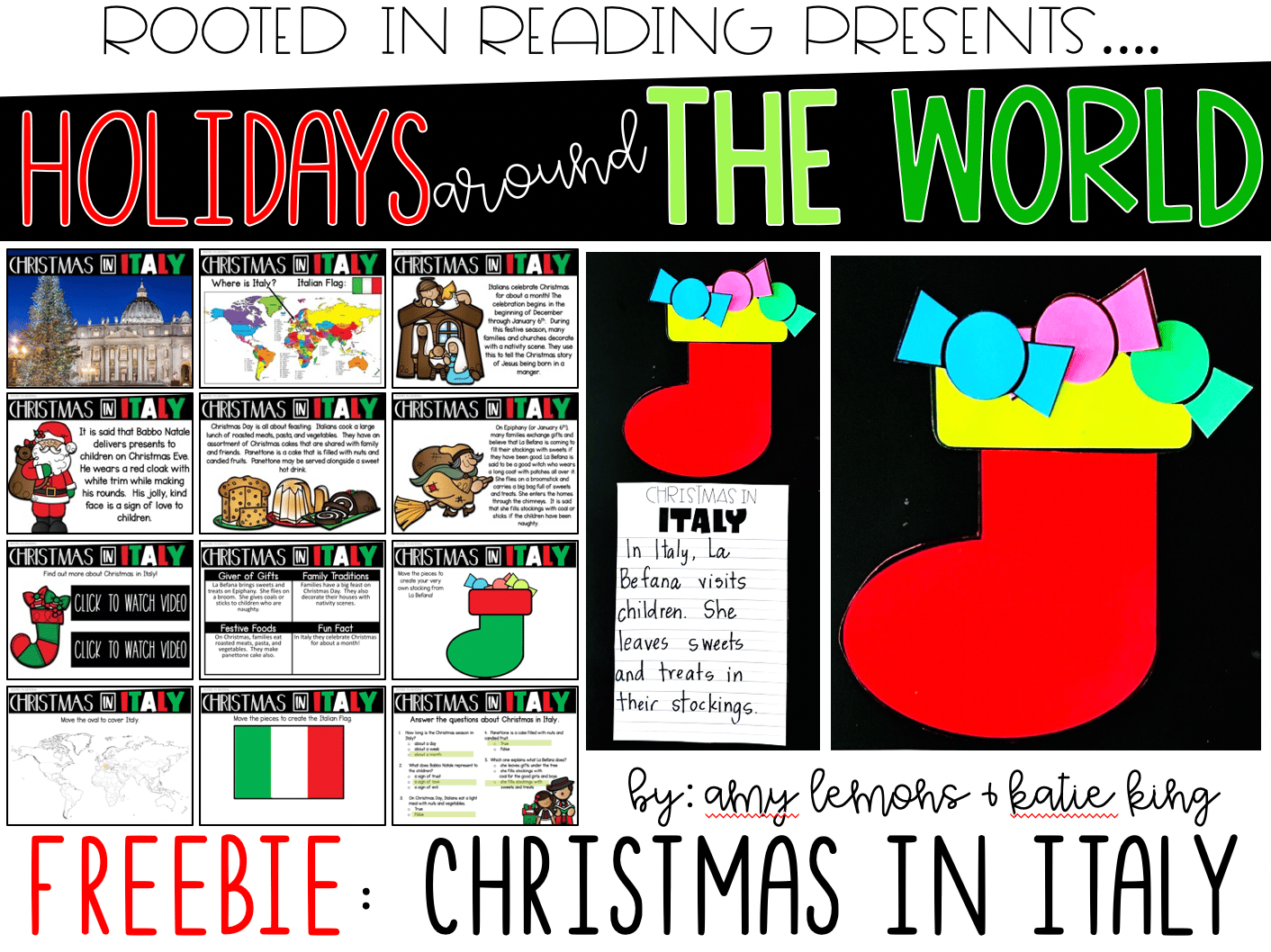 Holidays Around the World with a Freebie - Amy Lemons