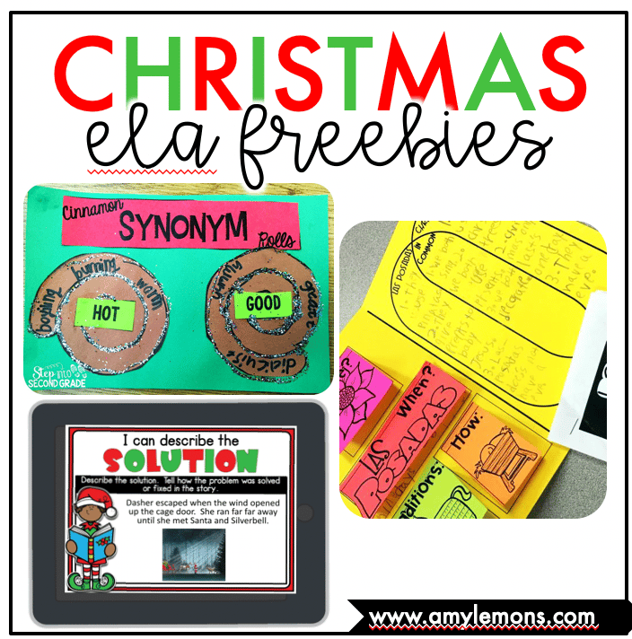 Christmas ELA Activities with Freebies! - Amy Lemons