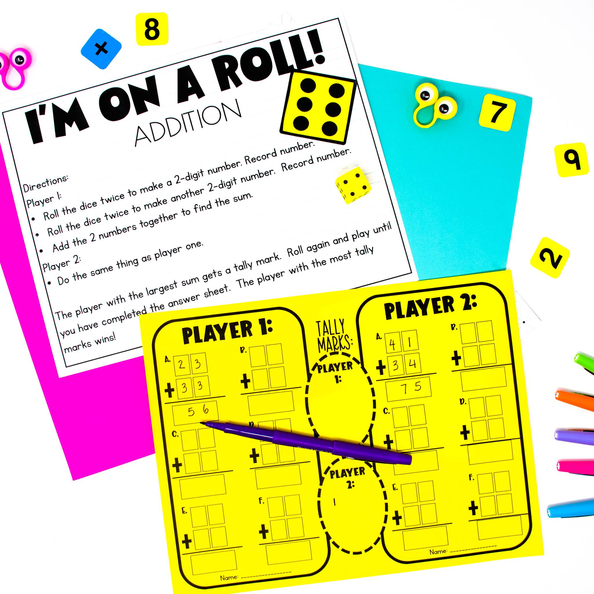 5 Ideas for Addition and Subtraction with Regrouping Centers - Amy Lemons