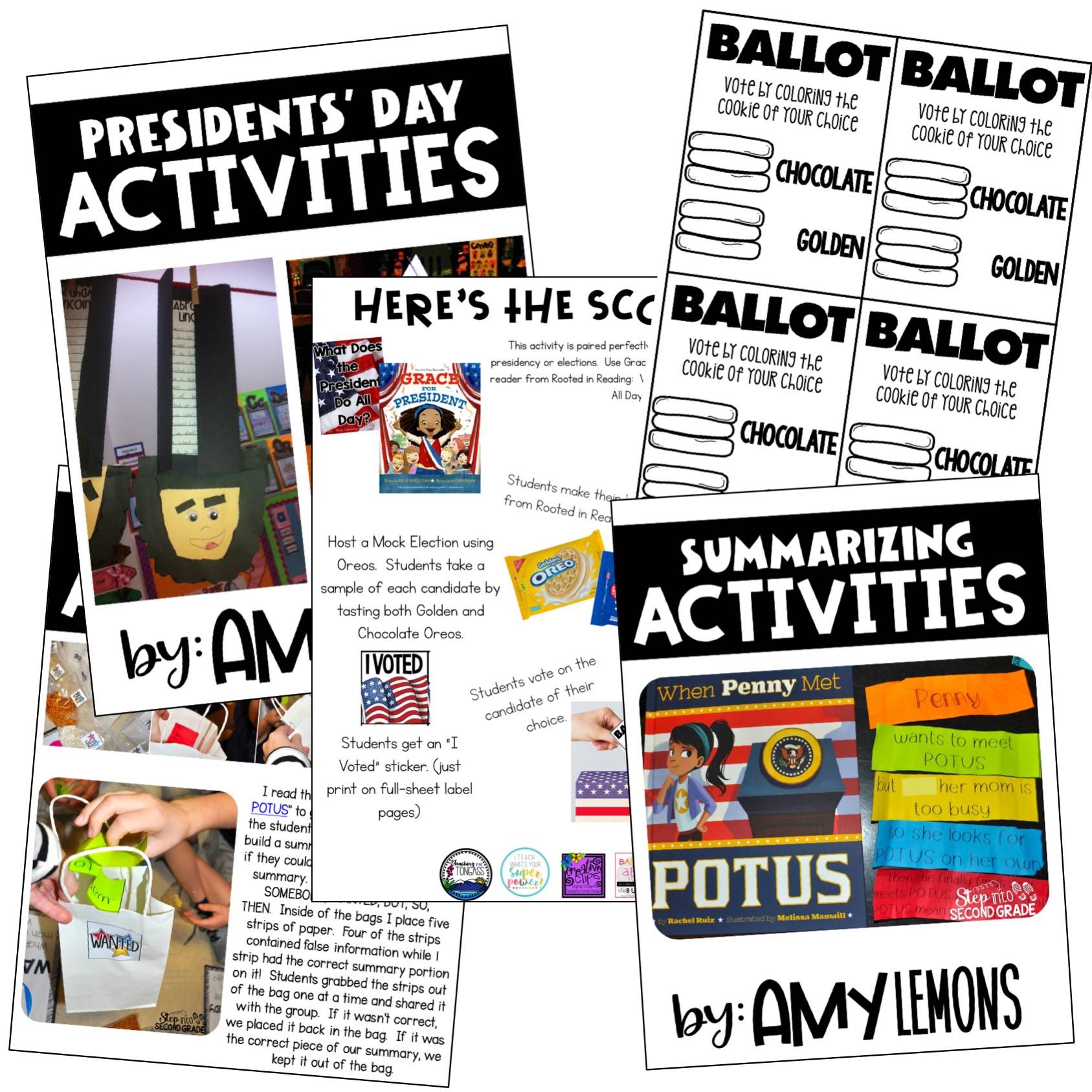 Presidents' Day Activities and FREEBIES - Amy Lemons