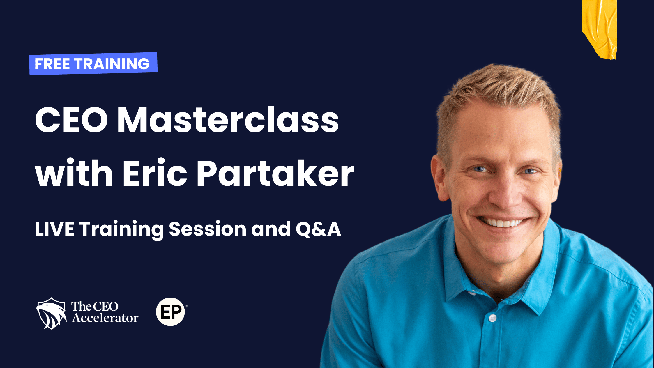 CEO Masterclass with Eric Partaker