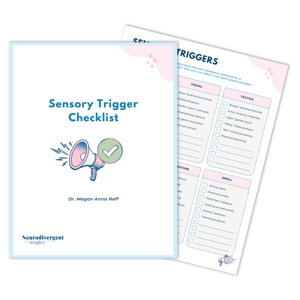Grab the 5 Minute Sensory Trigger Checklist!