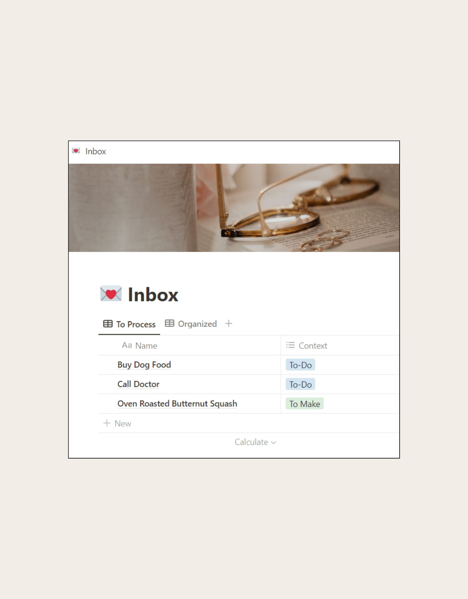 Get the Notion inbox template