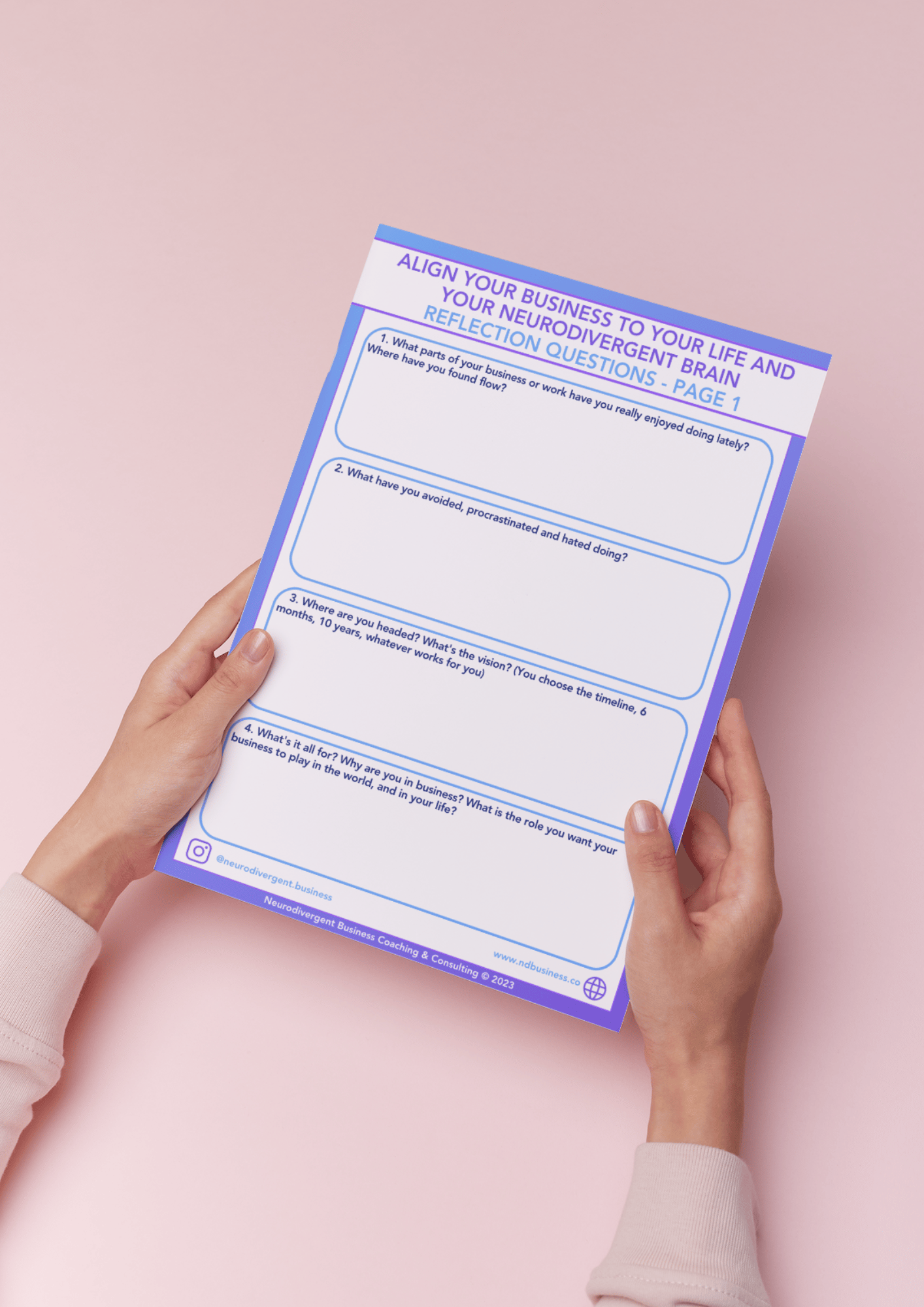 FREE DOWNLOAD | Worksheet for Neurodivergent Business Owners