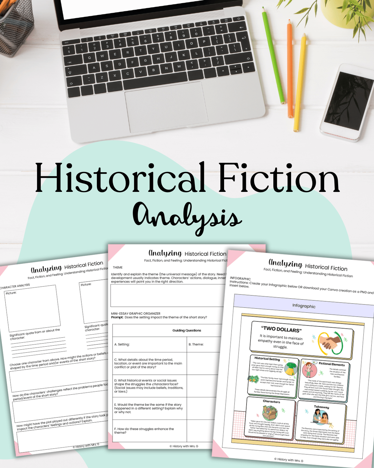 Historical Fiction Analysis Freebie