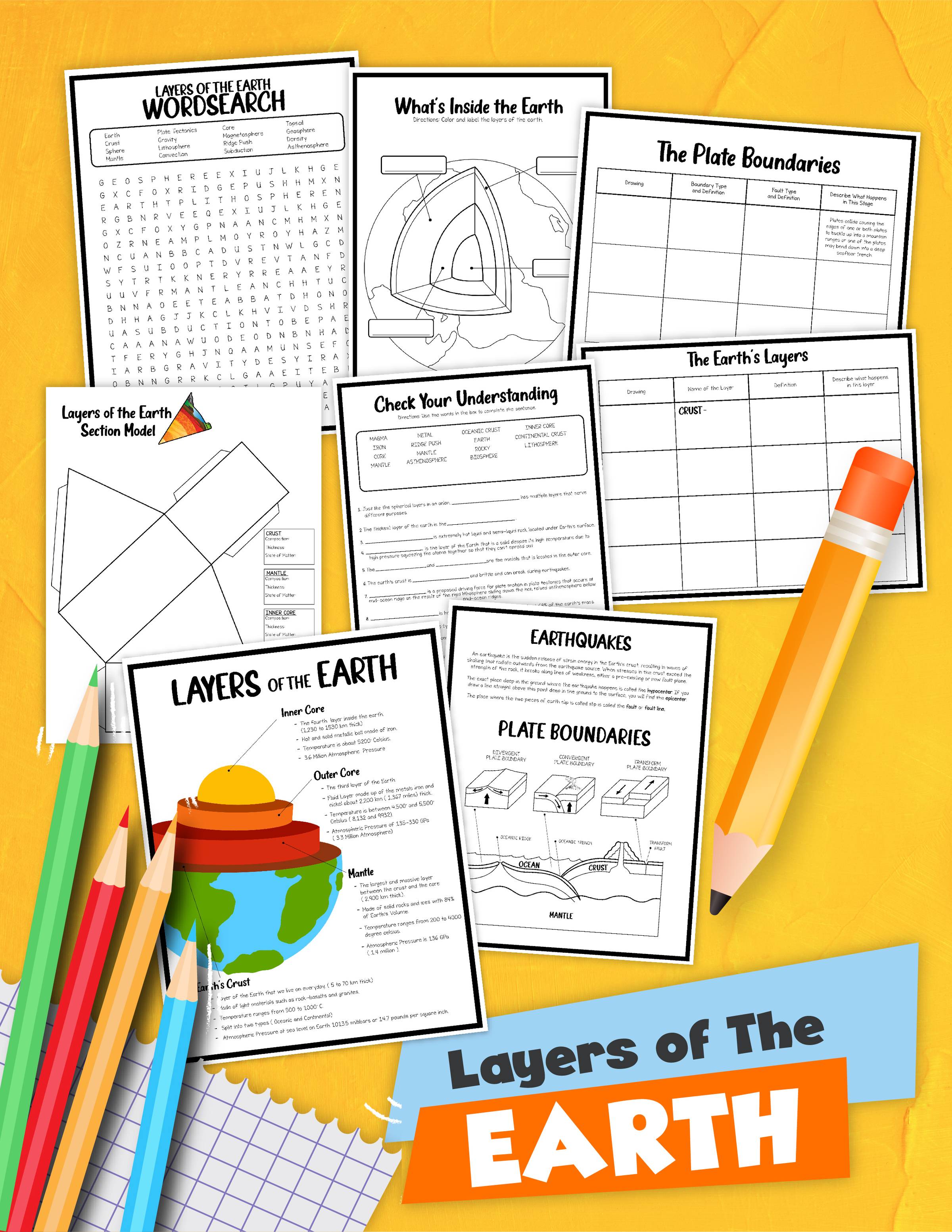 Layers of the Earth Project - Little Bins for Little Hands