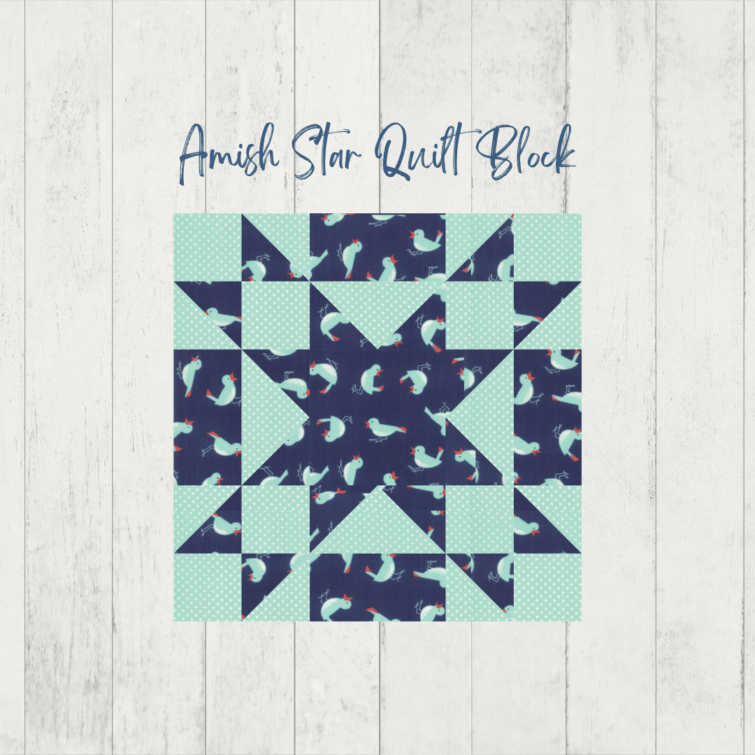 FREE Amish Star Quilt Block