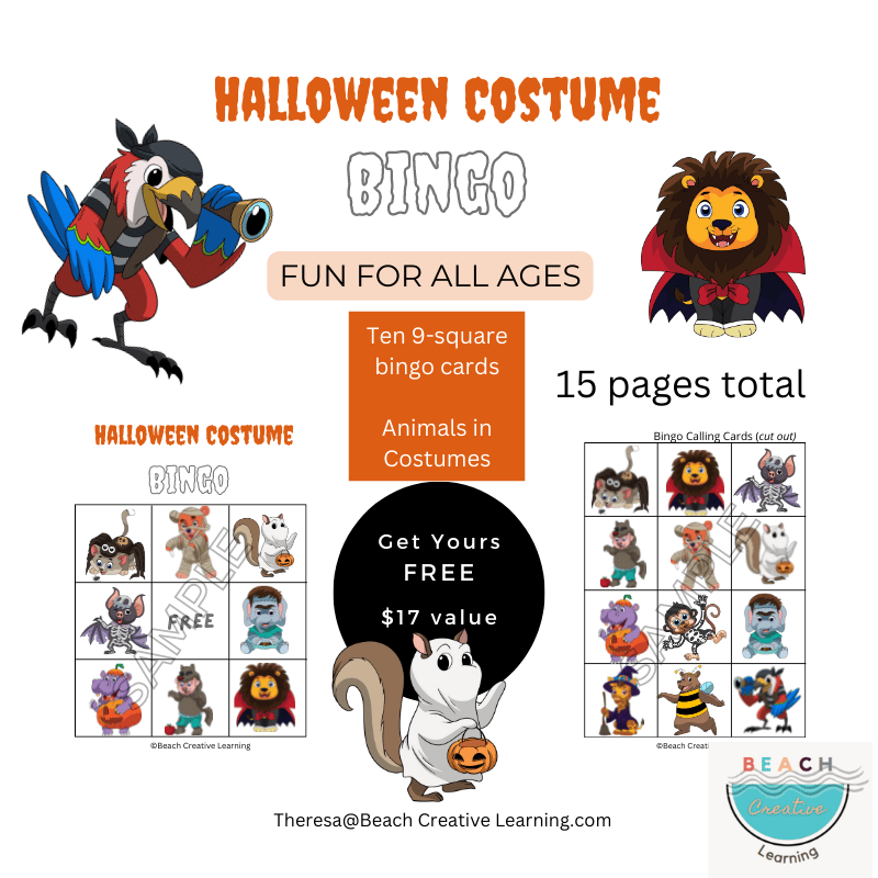 Halloween Costume Bingo