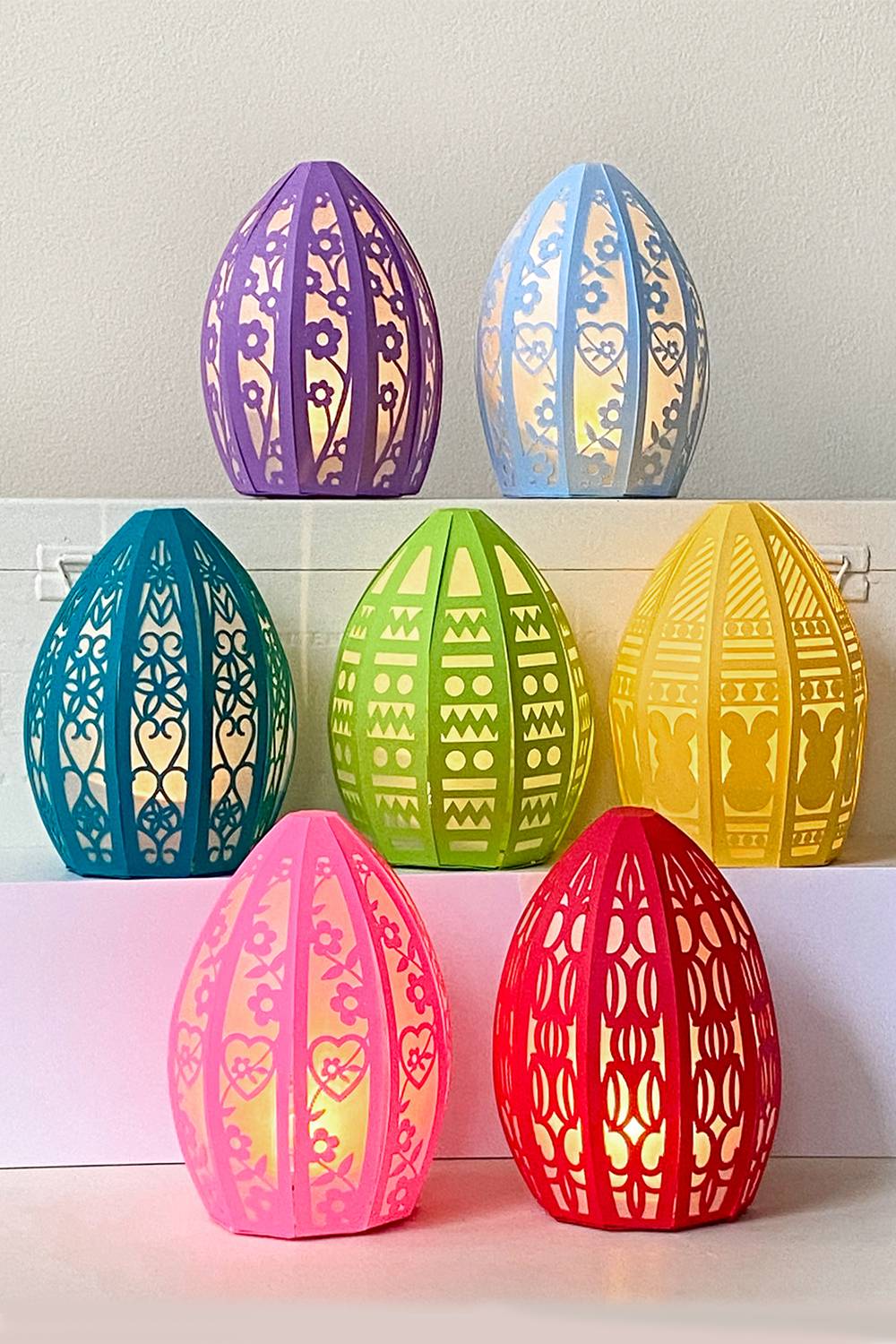 3D Paper Easter Egg Designs