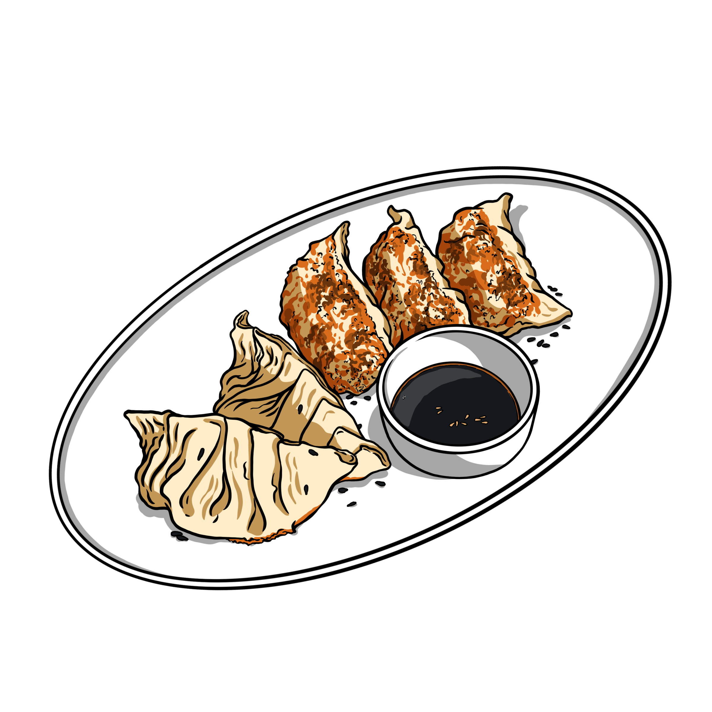 Gyoza Drawing