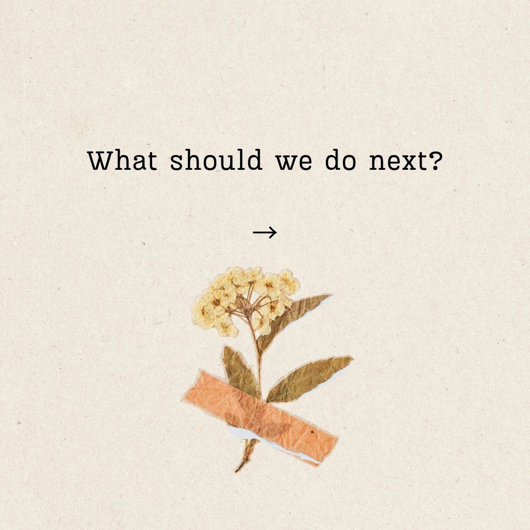 What should we do next?