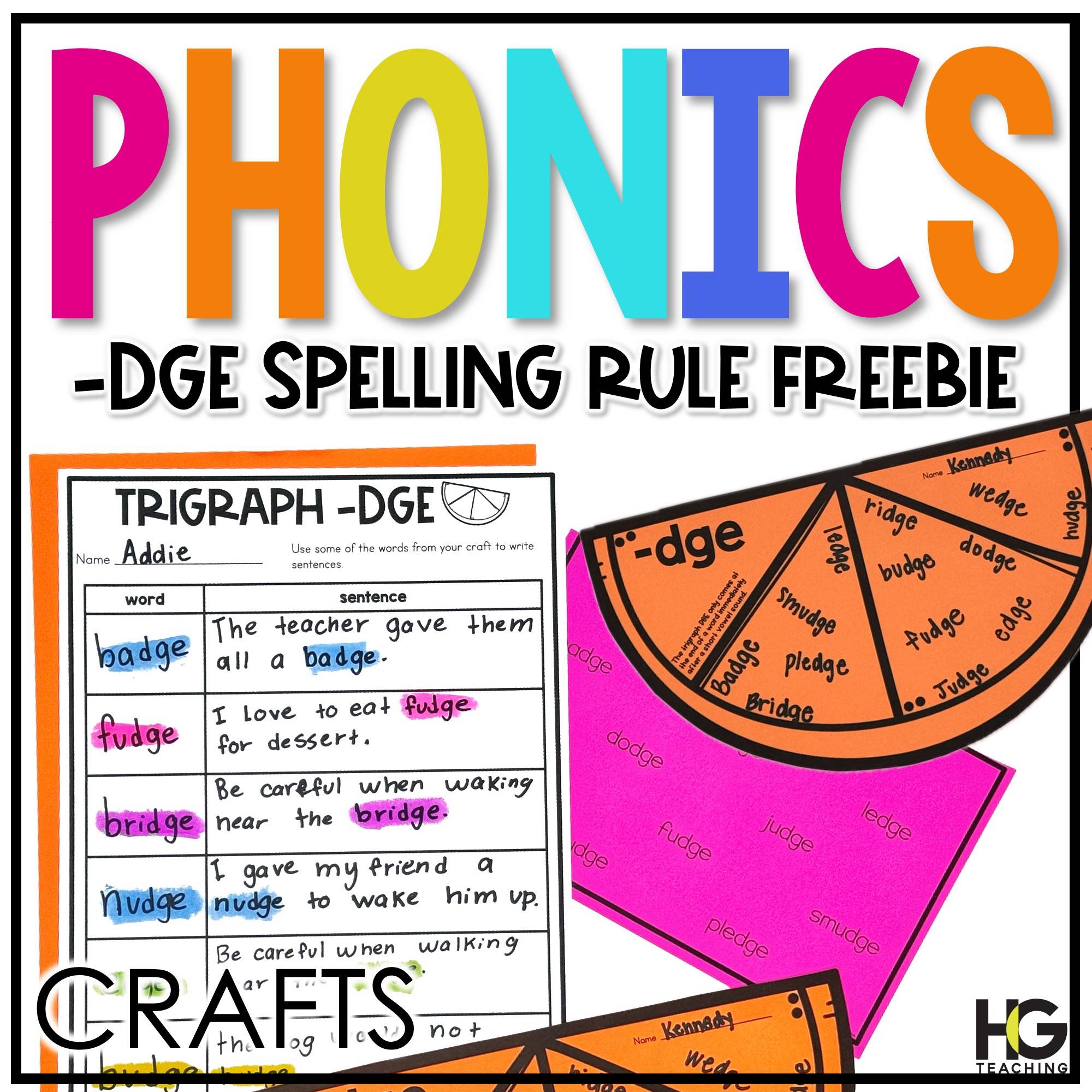 DGE Phonics Craft FREEBIE