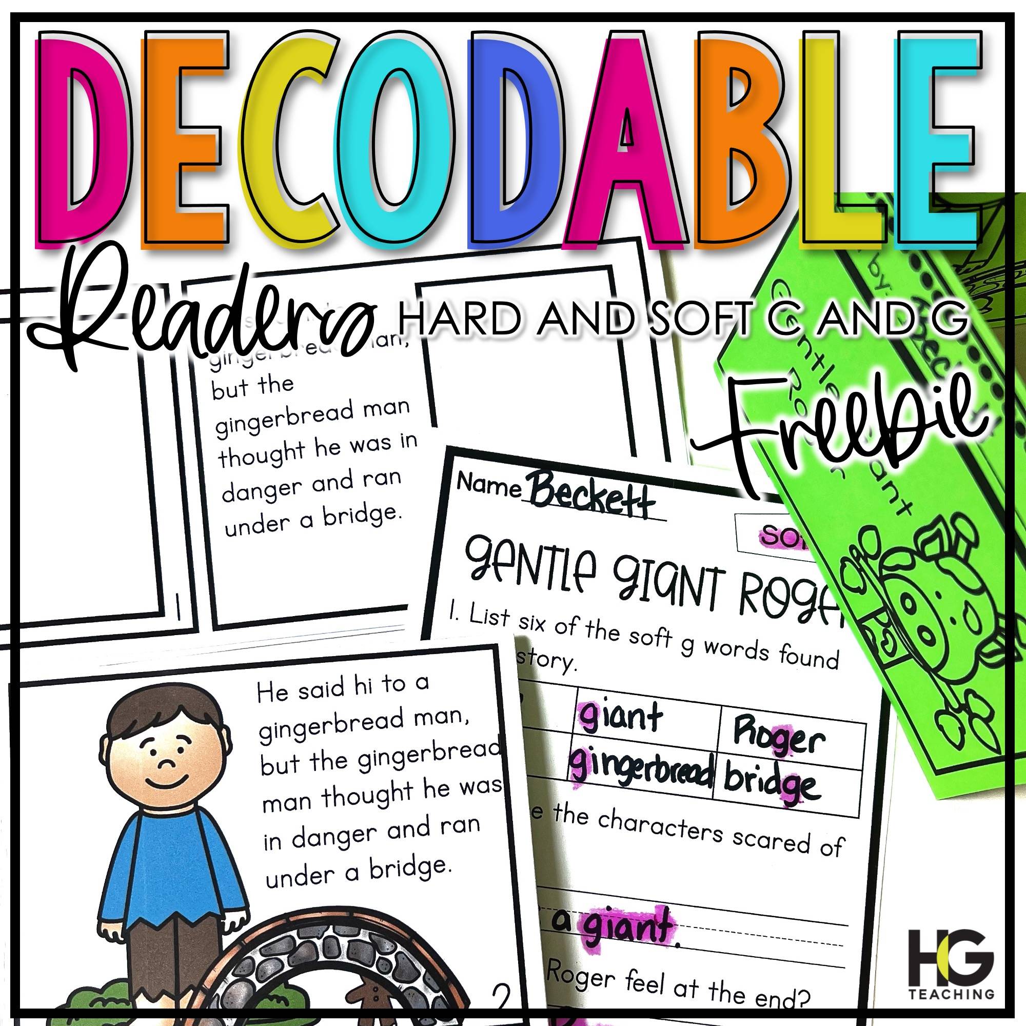 Soft C and G Decodable Readers
