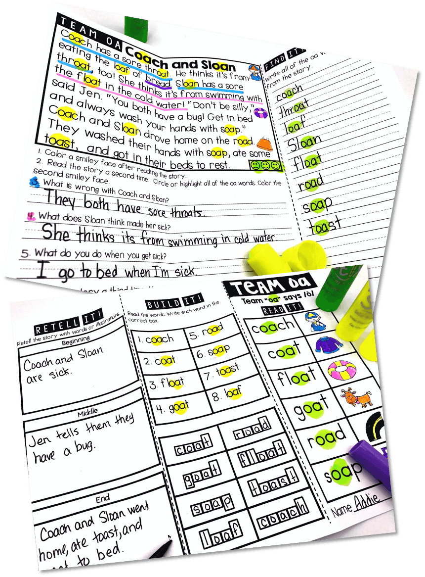 Phonics Brochure Freebie oa, ie