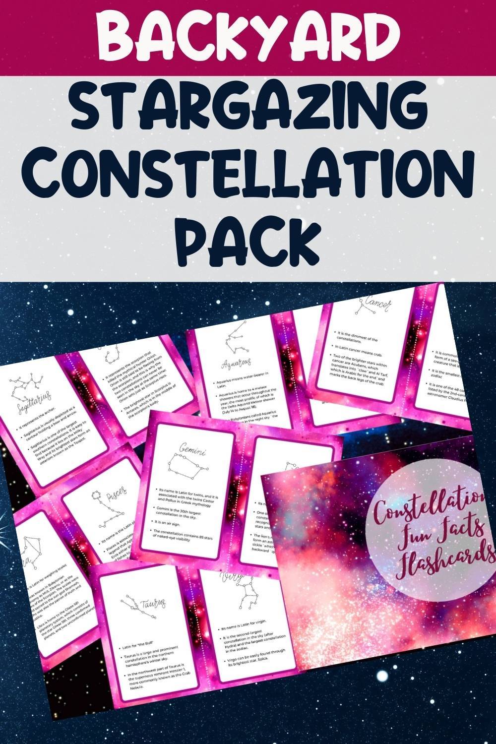 Backyard Stargazing Constellation Pack