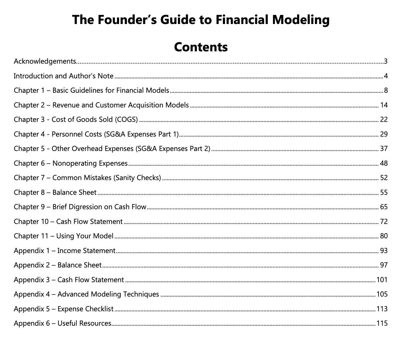 Financial Modeling