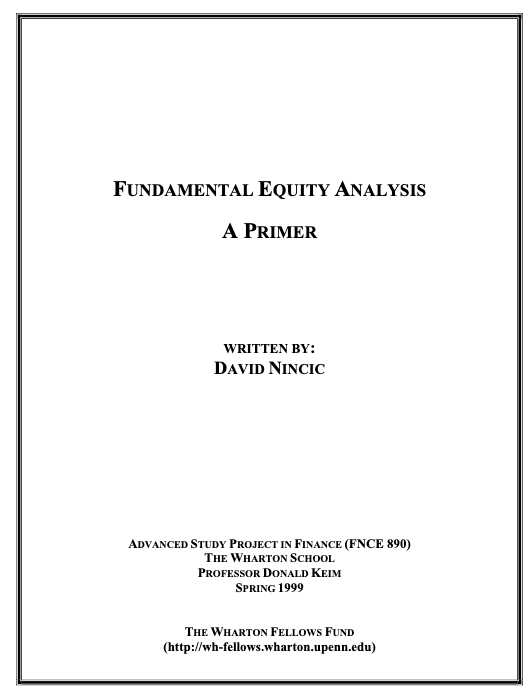 Fundamental Analysis