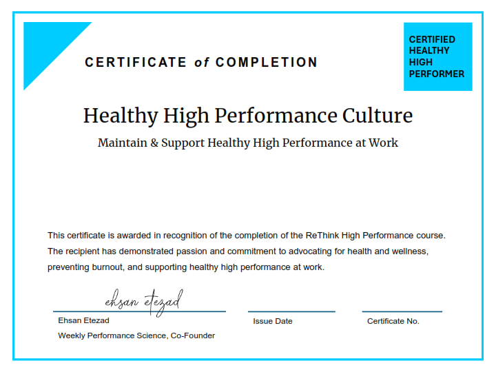 Enterprise Solutions: Let's see if we're a good fit. – Weekly Performance Science